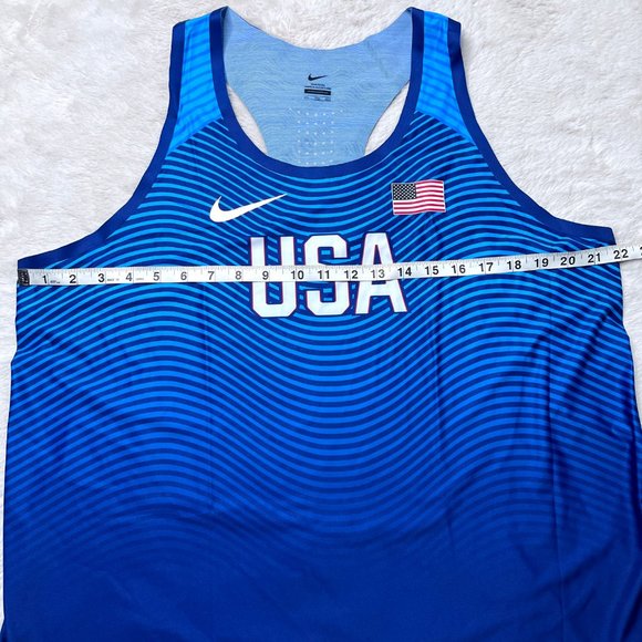 Nike | Shirts | Usa Nike Mens Xl Olympic Jersey Kit Singlet Blue Usa ...